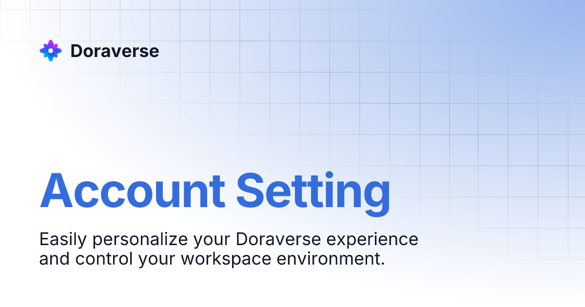 Account Setting | Doraverse
